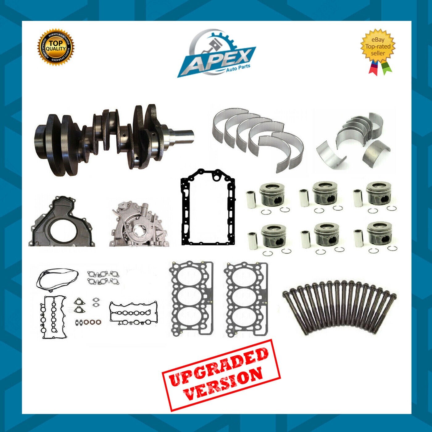 LAND ROVER RANGE ROVER 2.7 CRANKSHAFT 276DT DIESEL ENGINE REBUILD KIT ...