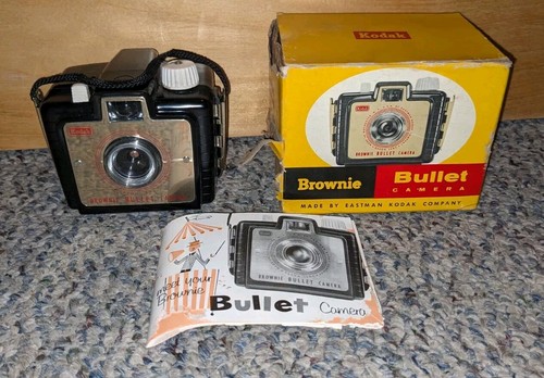 Kodak Brownie Bullet Camera With Box Vintage Circa 1957 RARE ...