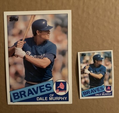 DALE MURPHY Atlanta Braves 1985 Topps Super #11 Jumbo Card 5" x 7 ...
