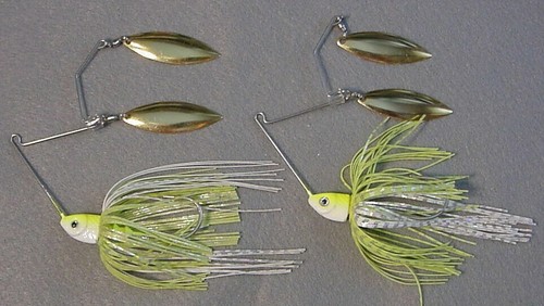 2 ~ Pro Assassinator Clacker 1/4 oz Spinnerbait Double Trouble DTDWG ...