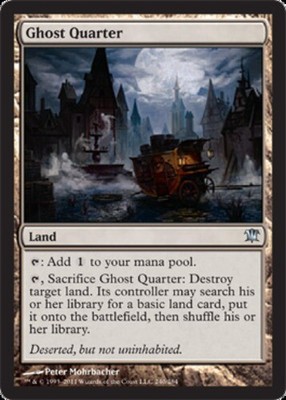 Ghost Quarter - Foil Magic mtg Moderate Play, English Innistrad x1 | eBay
