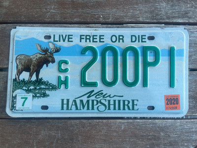 2020 NEW HAMPSHIRE LICENSE PLATE CH 200PI Moose | eBay
