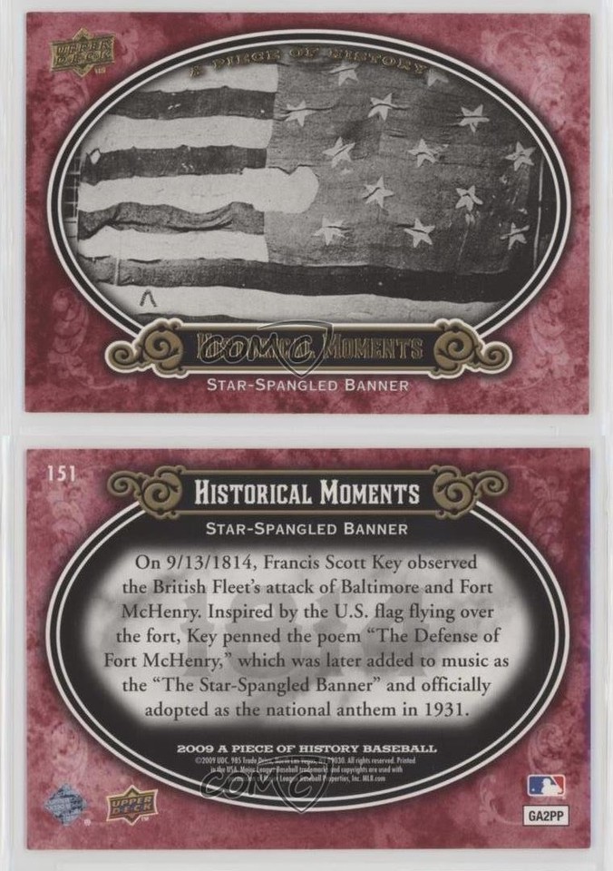2009 A Piece of History Historical Moments Red Star Spangled Banner ...