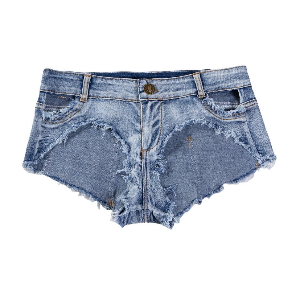 Femme Bouton Mini Short Sexy Jeans Taille Creux Sortie Rétro Déchiré Basse | eBay