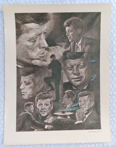 1964 JOHN F. Kennedy 11x14 Collage Print by Judy Horowitz (Unframed) | eBay