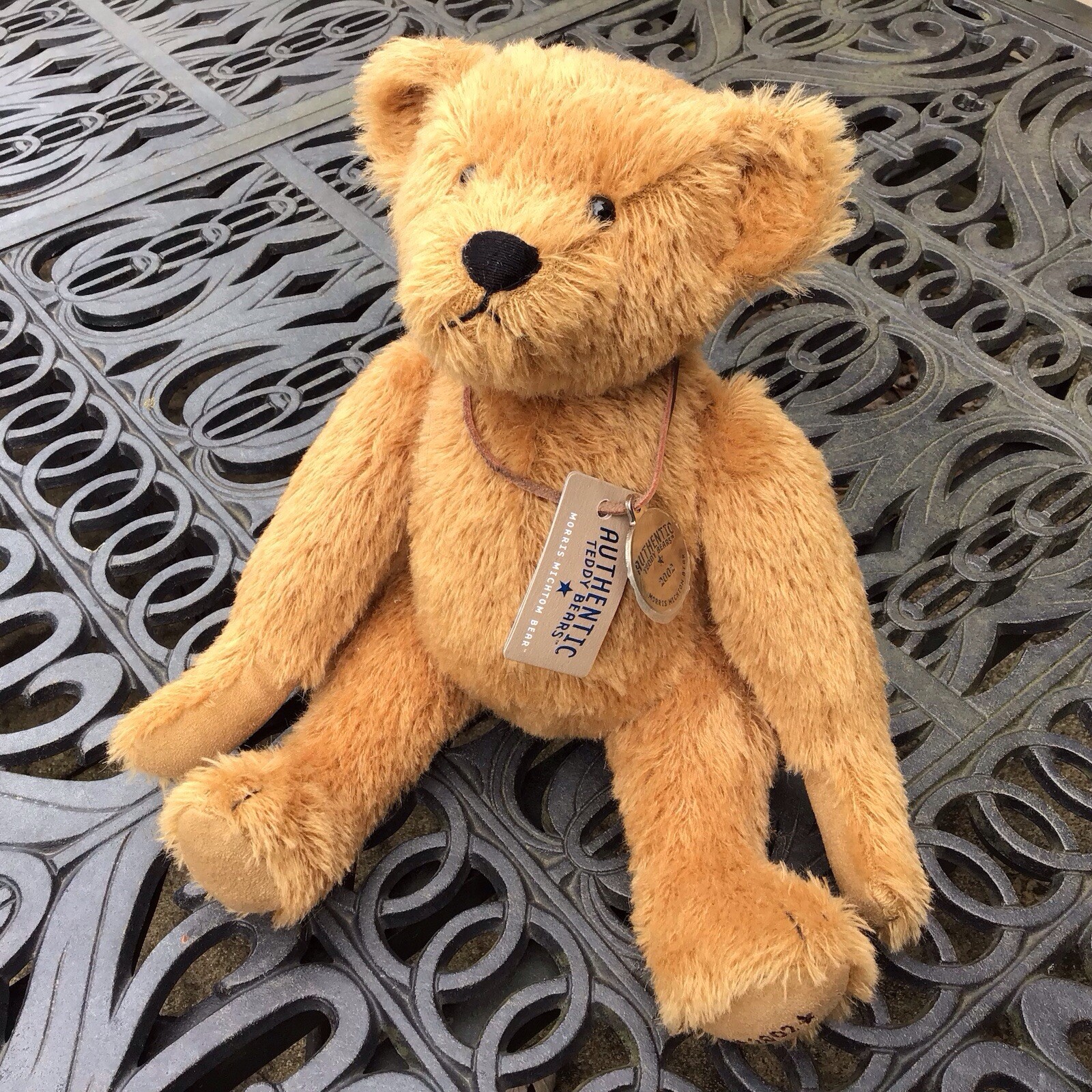 MORRIS MICHTOM TEDDY BEAR Linda Mullins Authentic TeddyBears Gold ...
