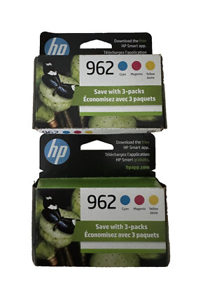 HP 962 Cyan, Magenta, Yellow Ink Cartridges, 3YP00AN*Exp Date 01/2027 ...