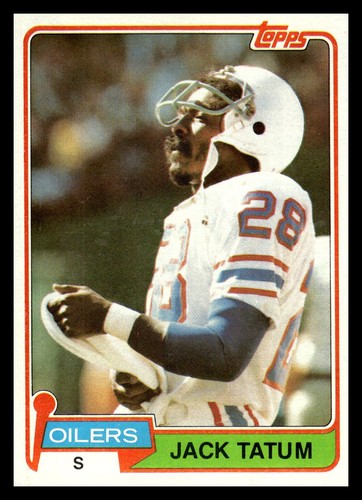 1981 Topps #8 Jack Tatum Houston Oilers Football Card EX/NM | eBay