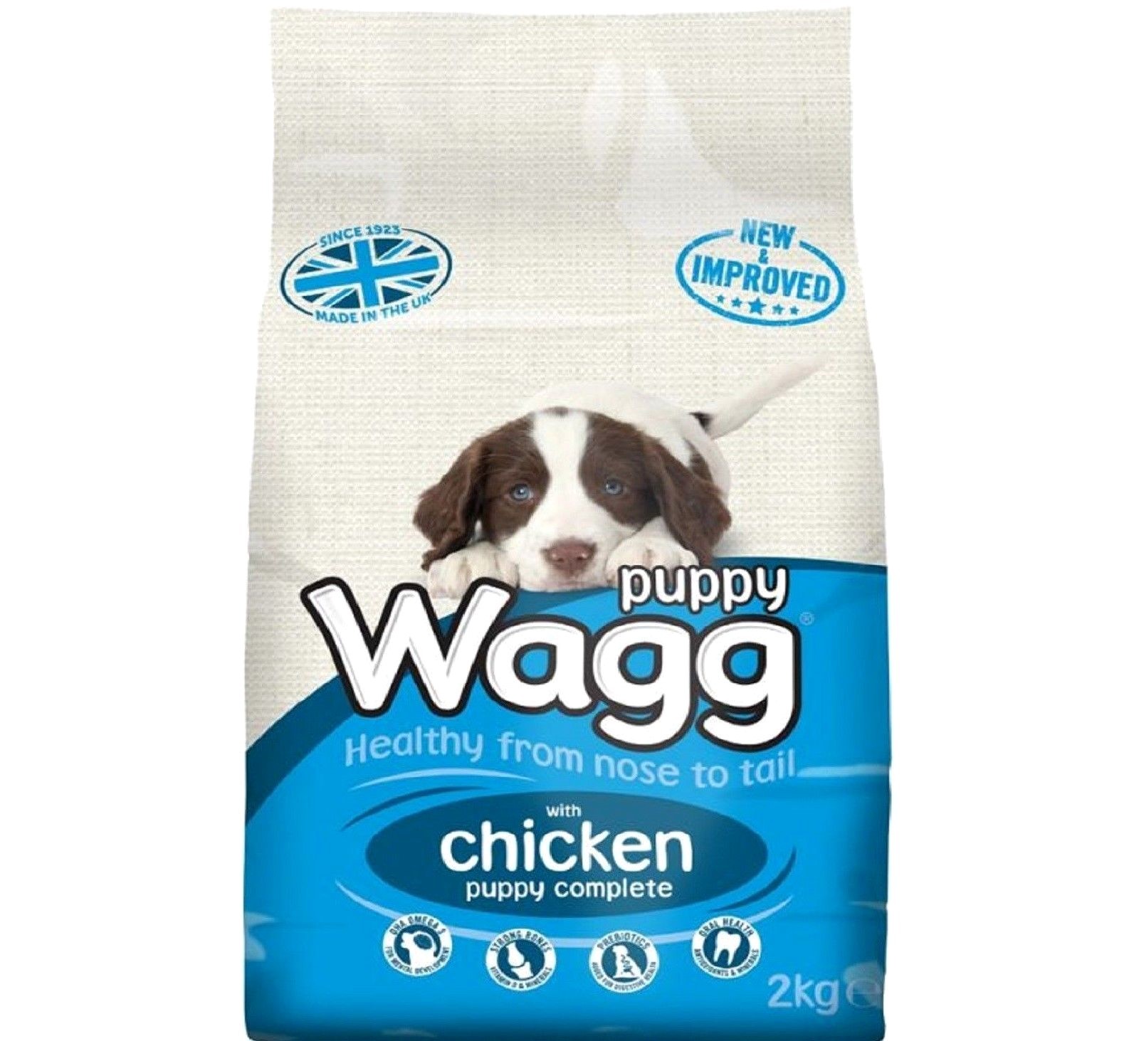 WAGG PUPPY - (2kg - 12kg) - Chicken Complete Dog Food Junior Pet bp ...