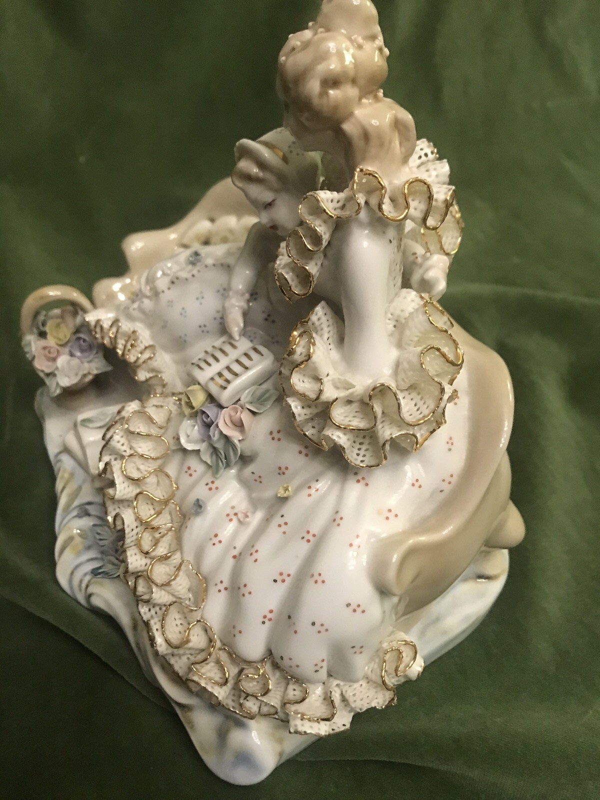 Apulum Porcelain Figurine Lady with Little Girl, Romania | eBay