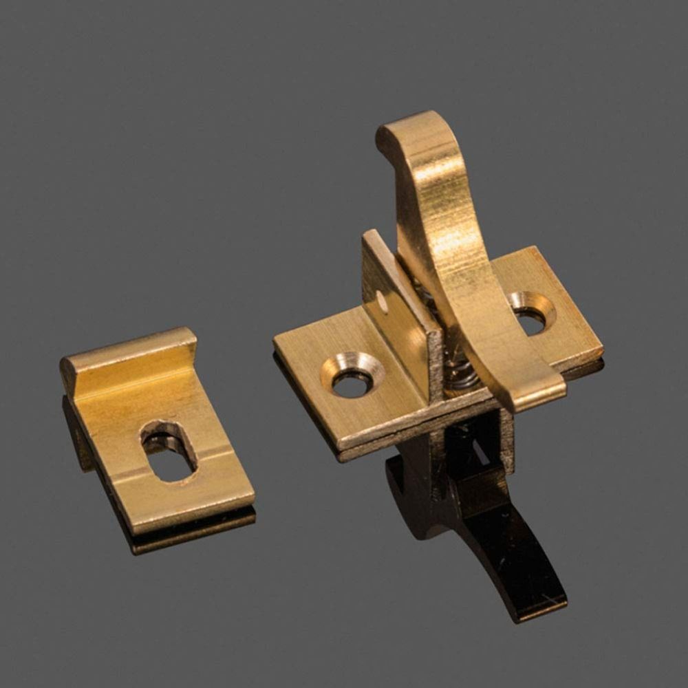 Screws Brass Door Elbow Latch Door Hasp Elbow Latches Cabinet Door ...