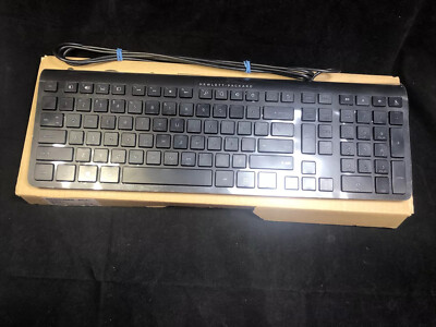 HP Multimedia USB KEYBOARD Volume Control Play Pause Rew KU-1228 704222 ...