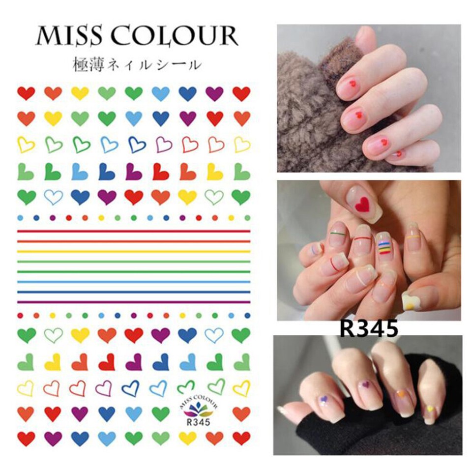 31 Different Styles Nail Stickers Waterproof Nail Art Design DIY Decals ...