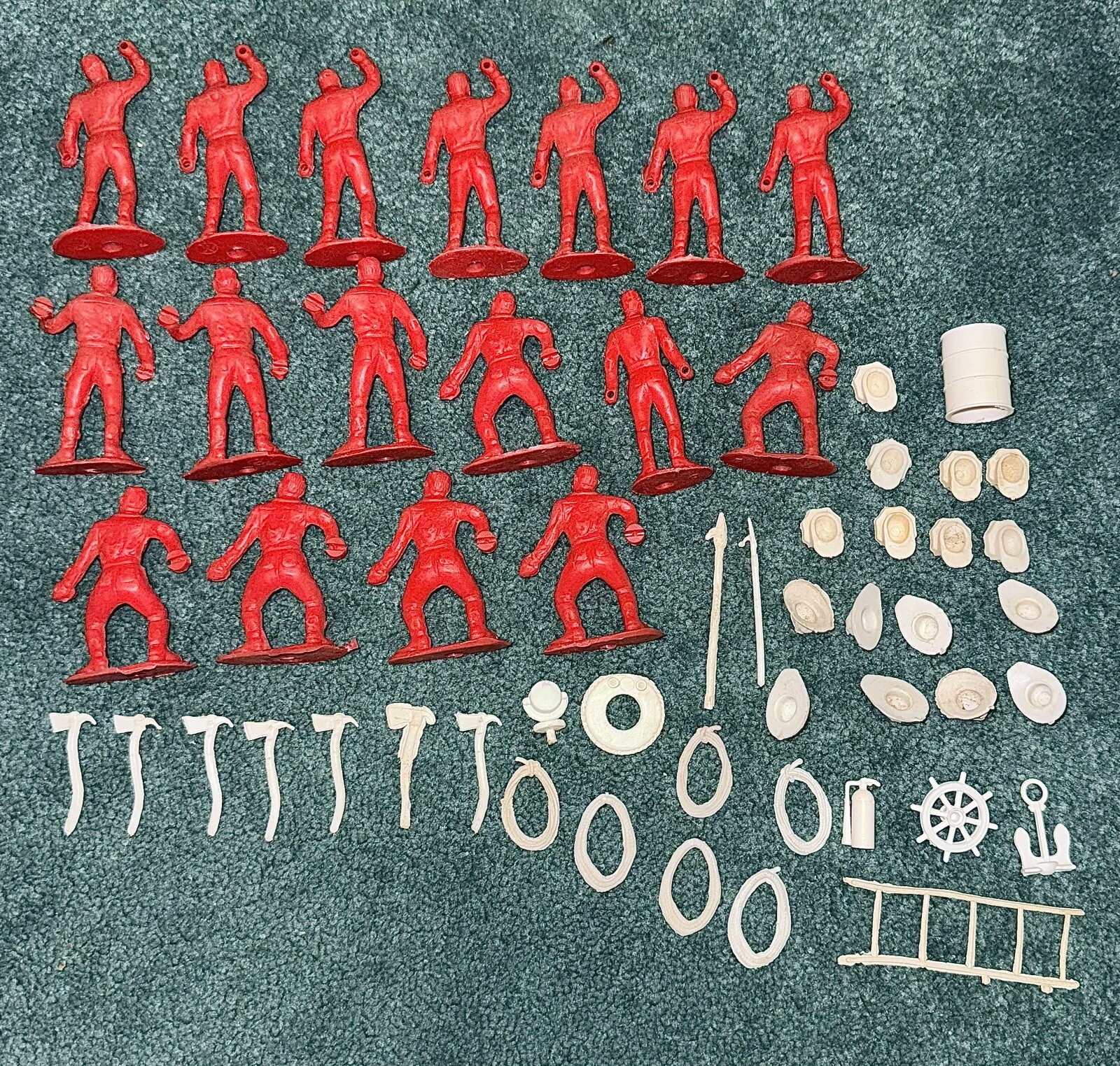 Original Lot Of 17 MPC Firemen Firefighter Figures With Accessories | eBay