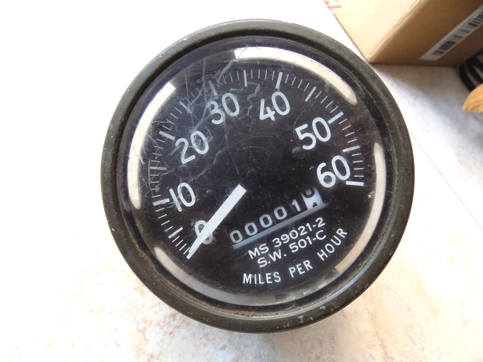 NOS Military Jeep M151 DODGE M37 60MPH SPEEDOMETER S.W-501-C MS39021-2 ...