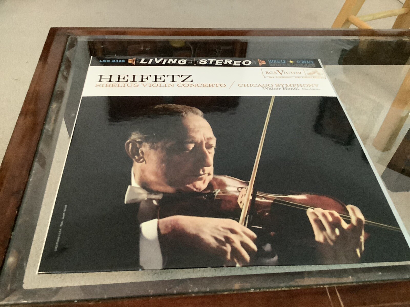 HEIFETZ Sibelius Violin Concerto RCA Living Stereo LSC-2435 LP RE ...