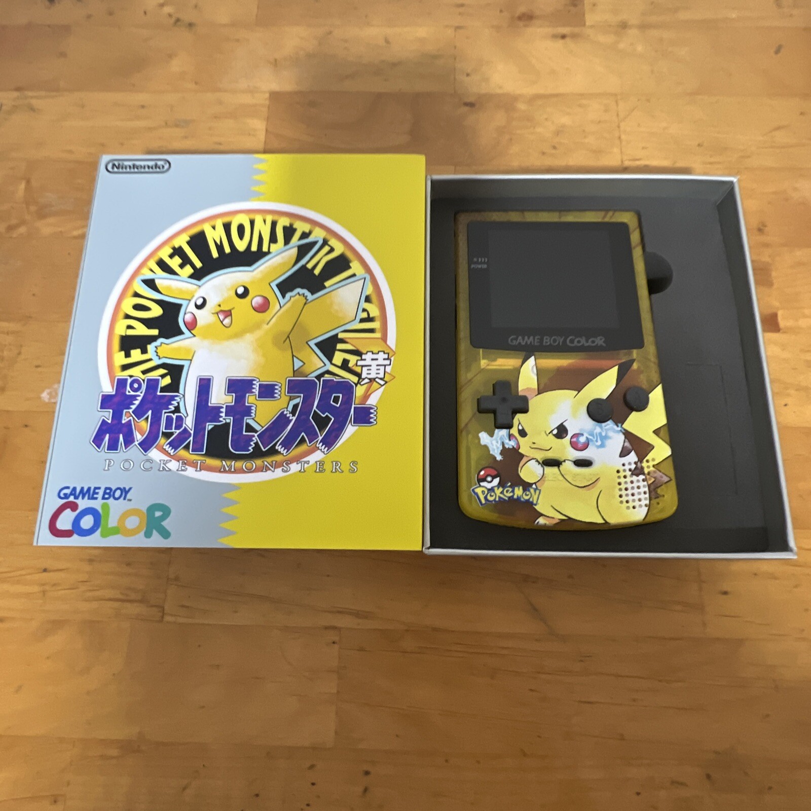 Gameboy Color Pokemon Pikachu Yellow Red Blue Edition Console W/ LCD ...