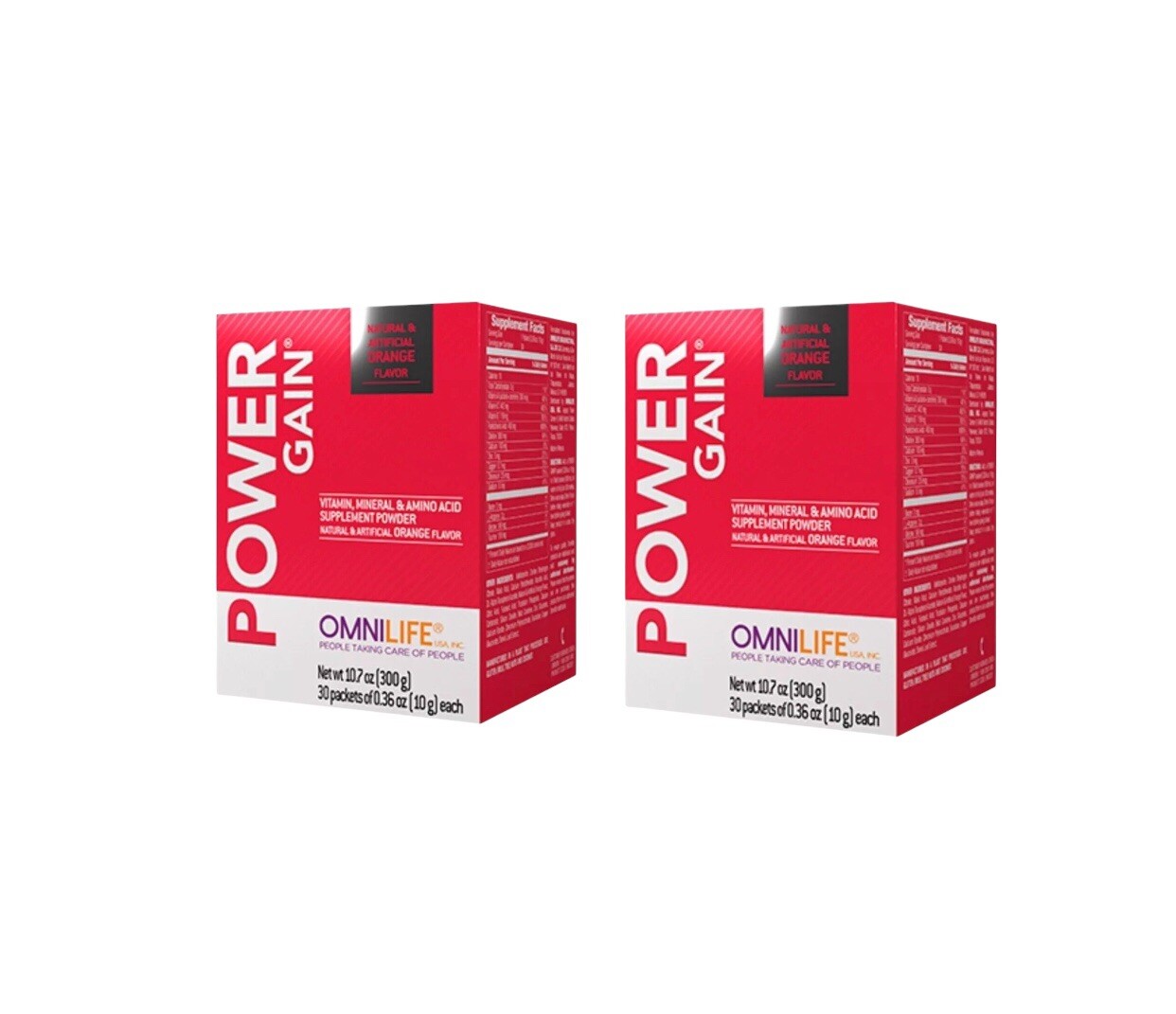 power gain ( 2 Cajas ) OMNILIFE. Caja con 30 sobres 300 g Vitaminas A,C ...