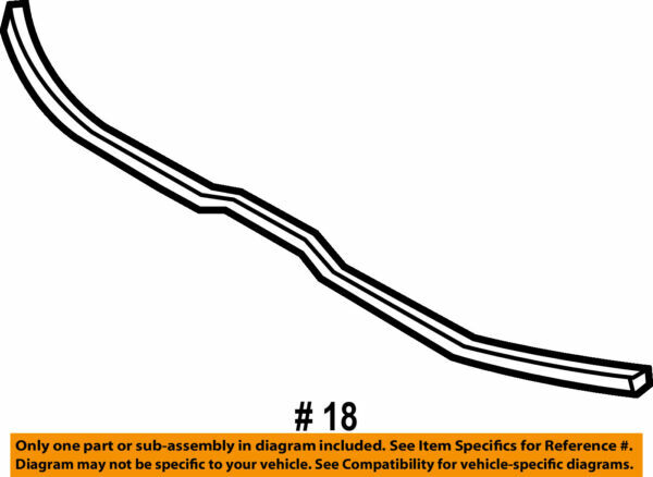 53381-60110 Toyota Seal, hood to radiator support, no.1 5338160110, New ...