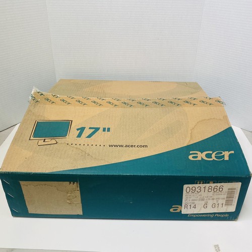 Acer AL1706A 17" LCD Monitor VGA W/ Stand 2006 Used Great Condition | eBay