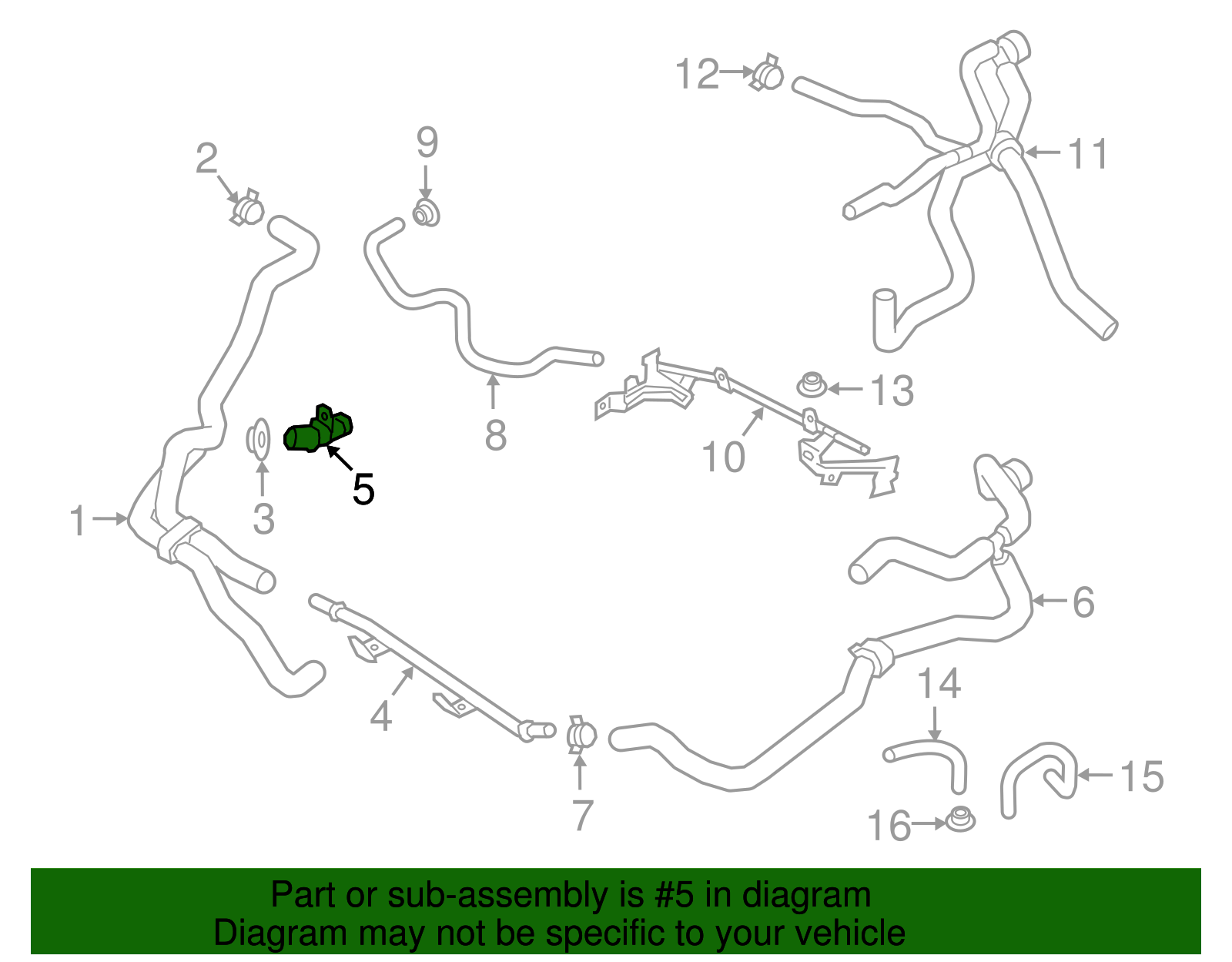 Genuine OEM Volkswagen Hose Connector 03H-121-118 | eBay