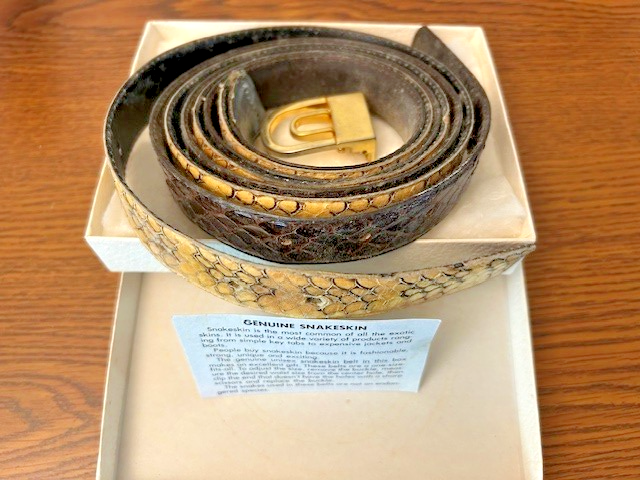 2 GENUINE SNAKESKIN LEE SANDS BELTS FOR MEN | eBay