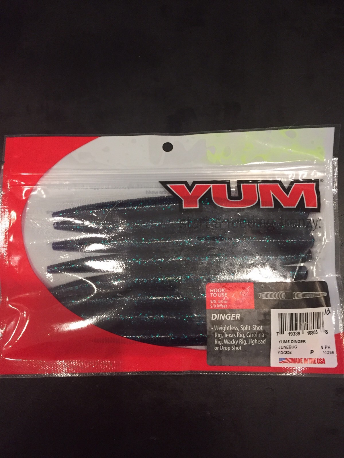 YUM 5" Dinger 8 Pack June Bug | eBay