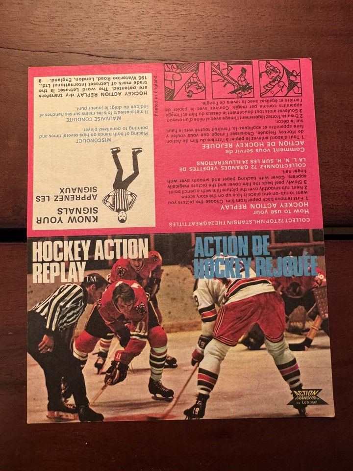 Tony Esposito Hextall Stapleton 1972-73 Letraset Action Replay Complete ...