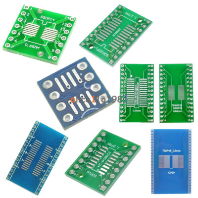 SOP8~48 SSOP8~18 TSSOP4~48 to DIP8~48 PCB Board Adapter Plate 0.65/1.27 ...