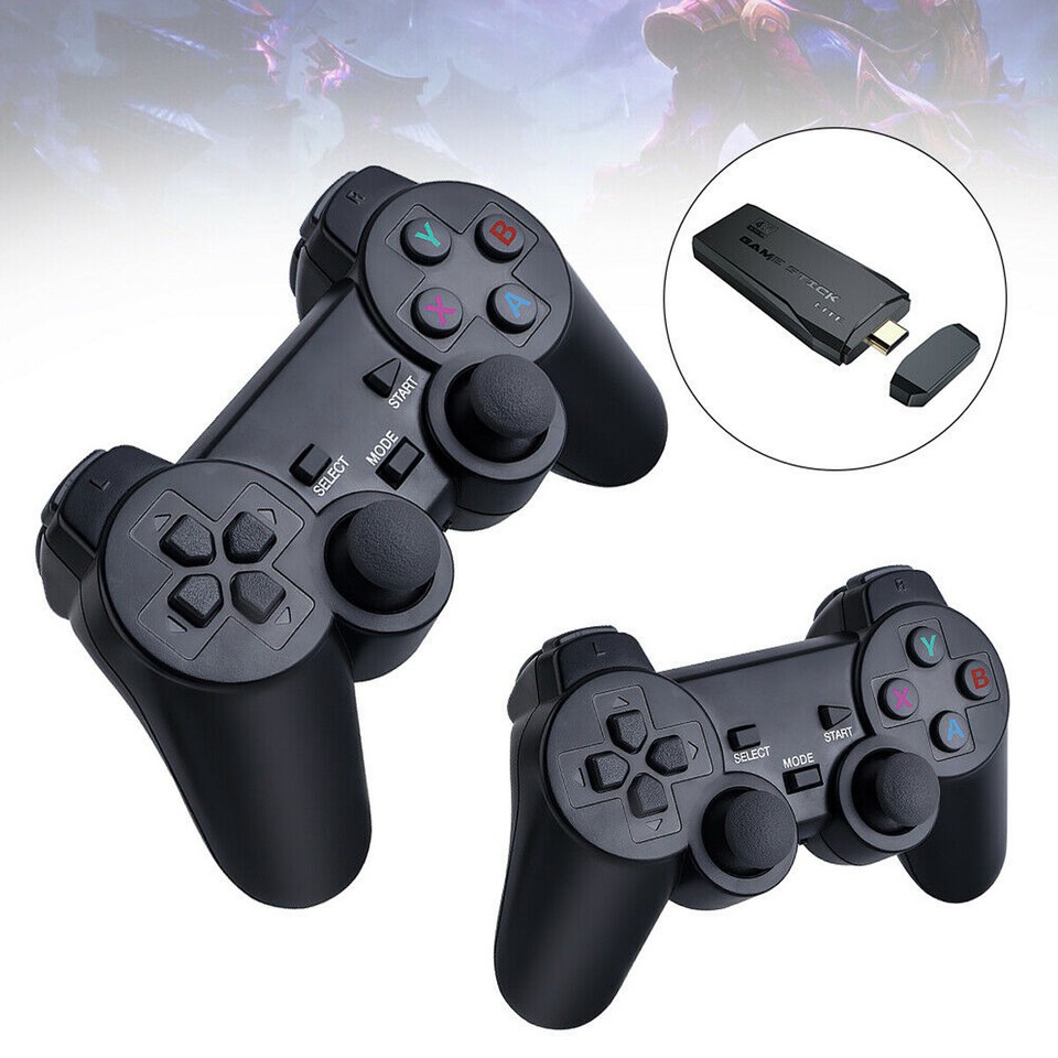 Video Game Console Retro TV Stick 64G 4K HDMI 2 Wireless Controller ...