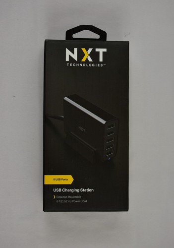 NXT Charging Station 5 USB Ports Black 5 ft. Technologies NX56821 BRAND ...