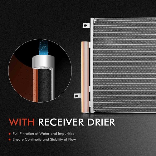 A/C Condenser w/ Receiver Drier & Bracket for Chevrolet Spark L4 1.4L ...