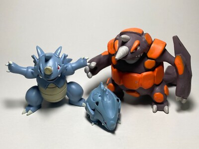 Rhyhorn Rhydon Rhyperior A.2(H0.8"-2.2")Pokemon Monster Zukan ...