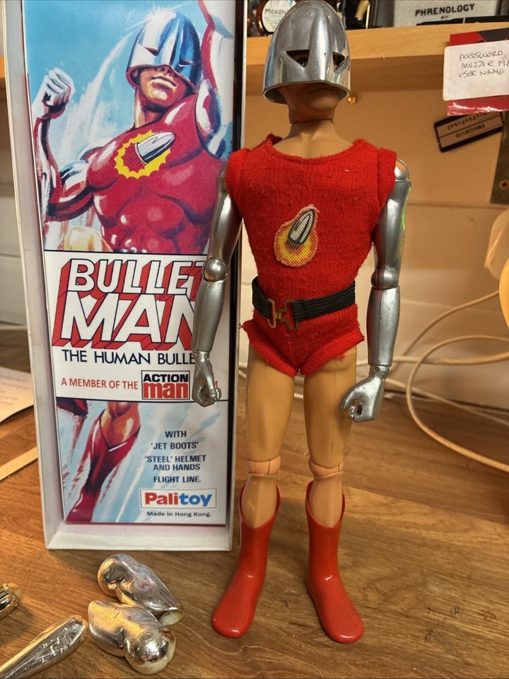 Rare Action Man Bullet Man Spares Repair All There Repo Box Hard One To ...