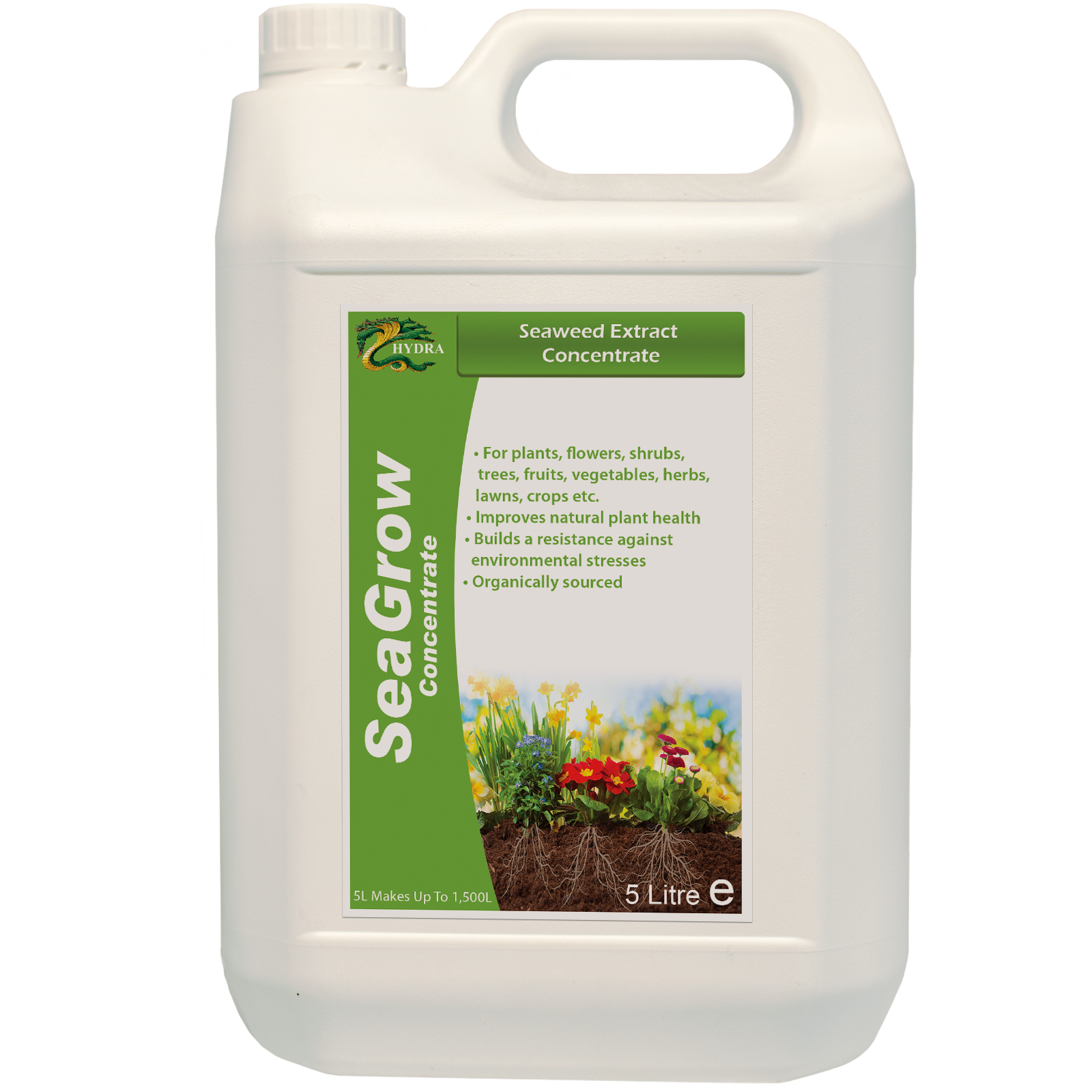 Hydra SeaGrow - Organic Seaweed Extract Concentrate - Plant Fertilizer ...