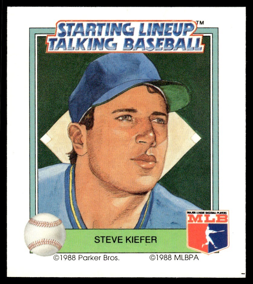 1988 Kenner Starting Lineup Talking Baseball Steve Kiefer Milwaukee ...