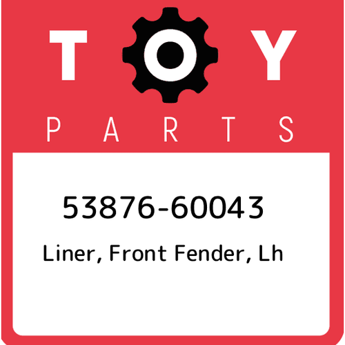 53876-60043 Toyota Liner, front fender, lh 5387660043, New Genuine OEM ...