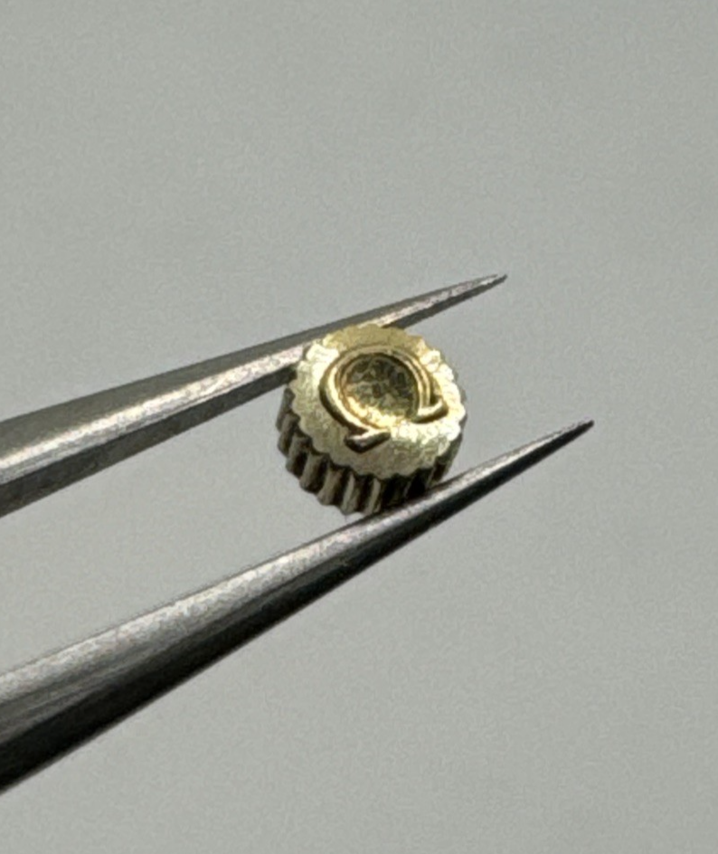 Omega Dust Cover Plated Yellow Gold Vintage Diameter 2.9Mm; Pitch 90 ...