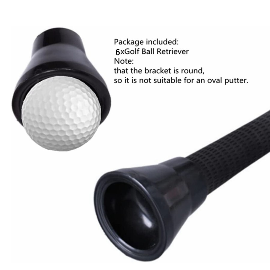 6X Golf Ball Pick Up Suction Cup Picker For Putter Grip Caddy Retriever ...