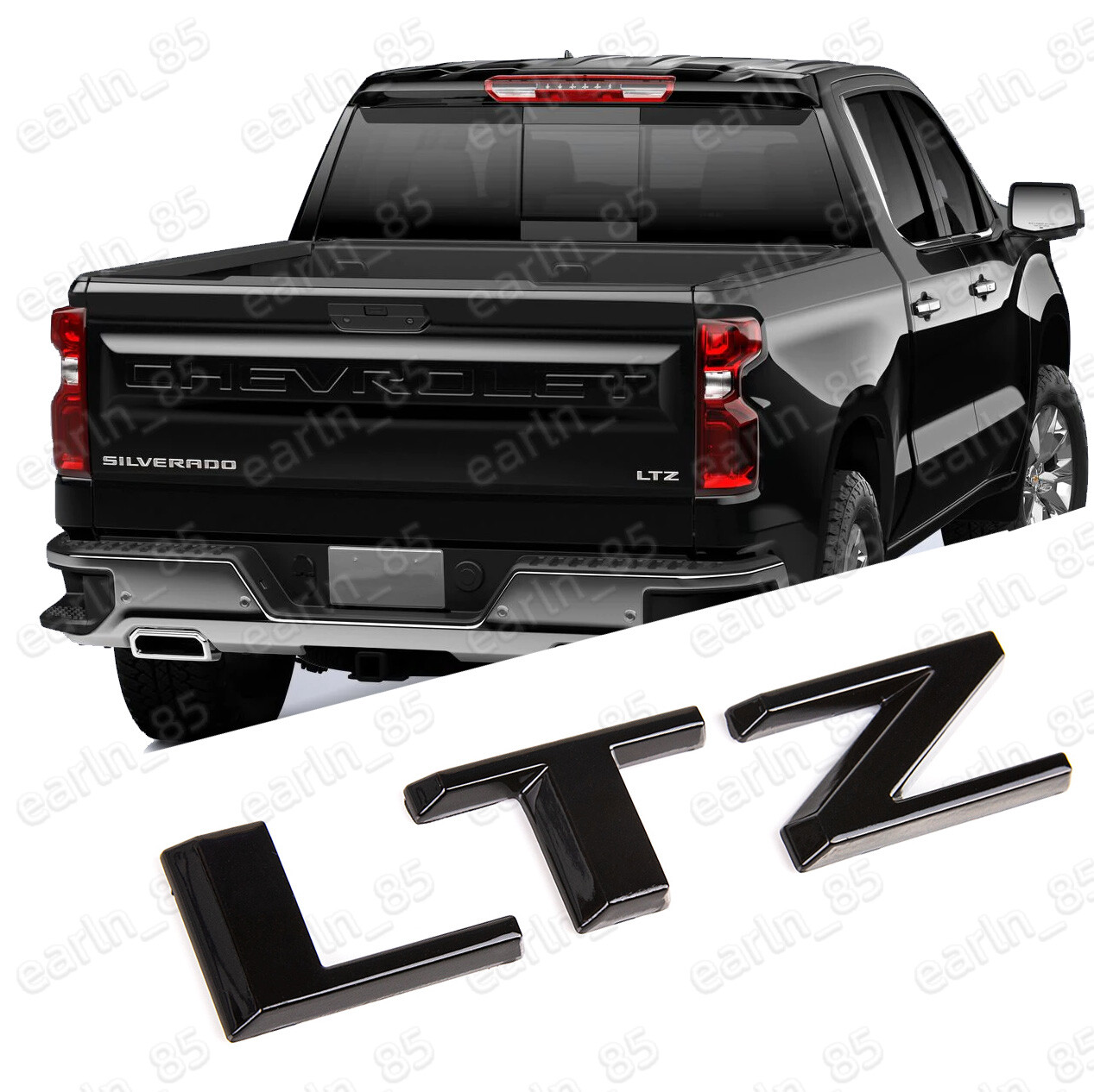 2019-2025 Chevrolet Silverado LTZ Tailgate Emblem Nameplate Badge GM ...