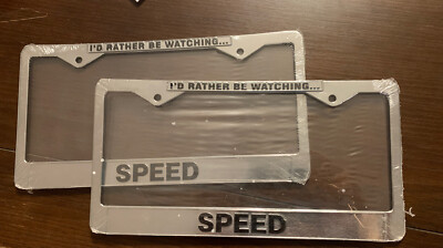 2x Cable Television Speed Channel Network Promo License Plates Metal ...