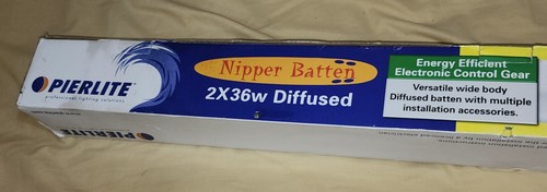 New Pierlite - Nipper Batten 2 x 36w Diffused Electronic Light Energy ...
