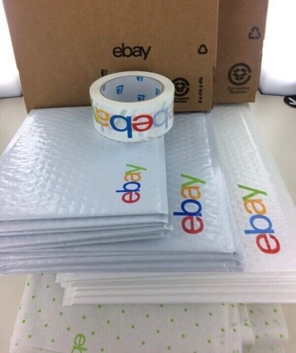 eBay Shipping Supplies Starter Kit Boxes Padded Envelopes 1-Tape And R ...
