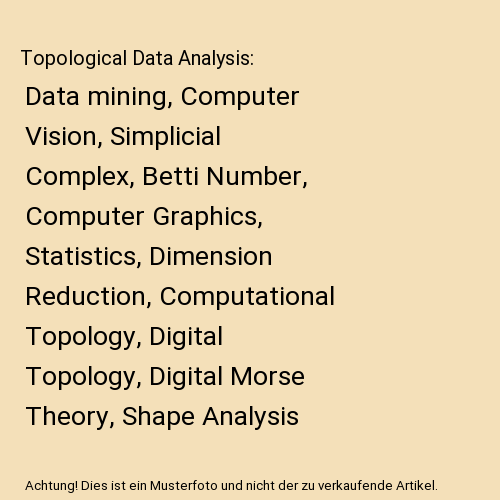 Topological Data Analysis: Data mining, Computer Vision, Simplicial ...
