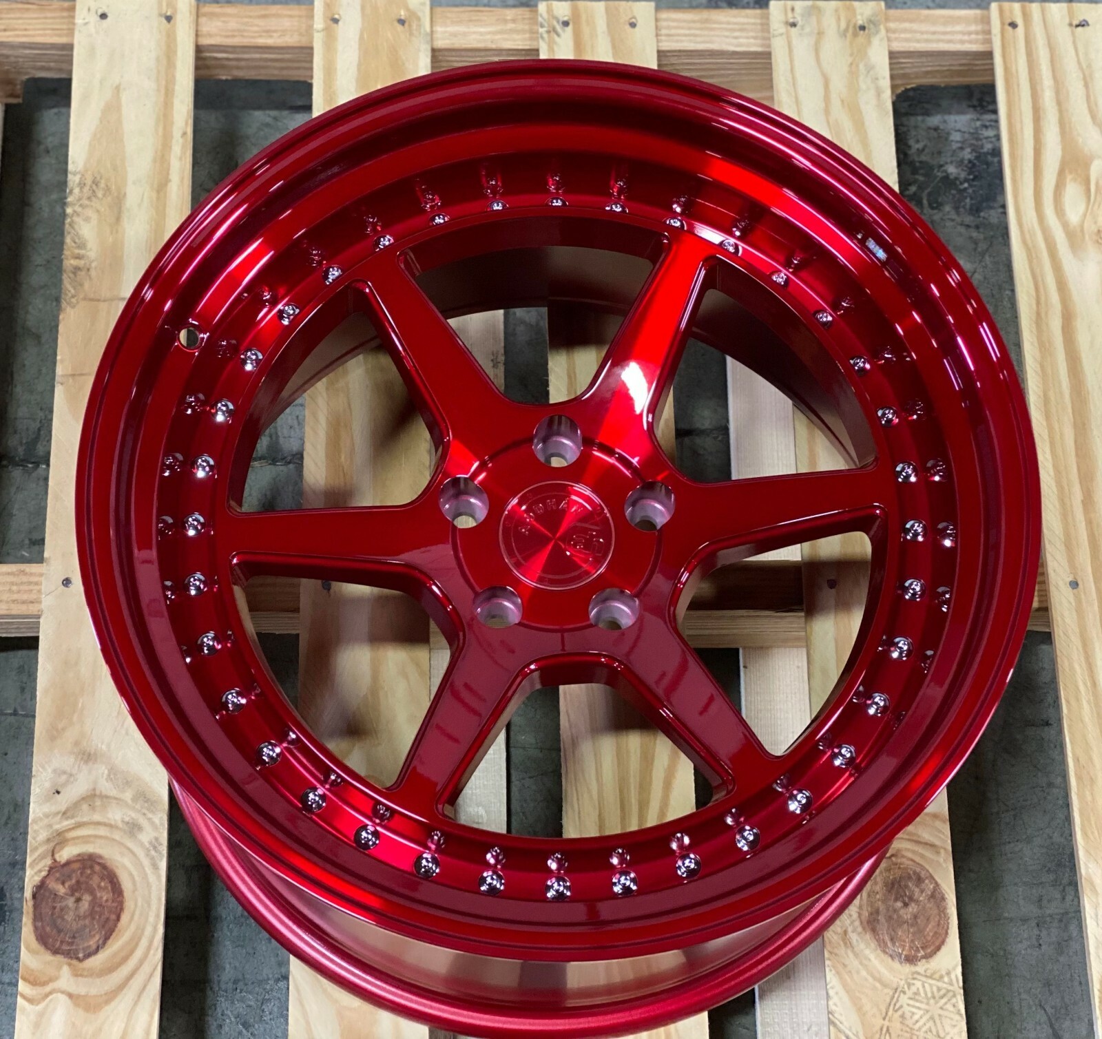 Aodhan DS09 19x9.5 / 19x11 +15 5x114.3 Candy Red 19 Inch Wheels Set 4 ...
