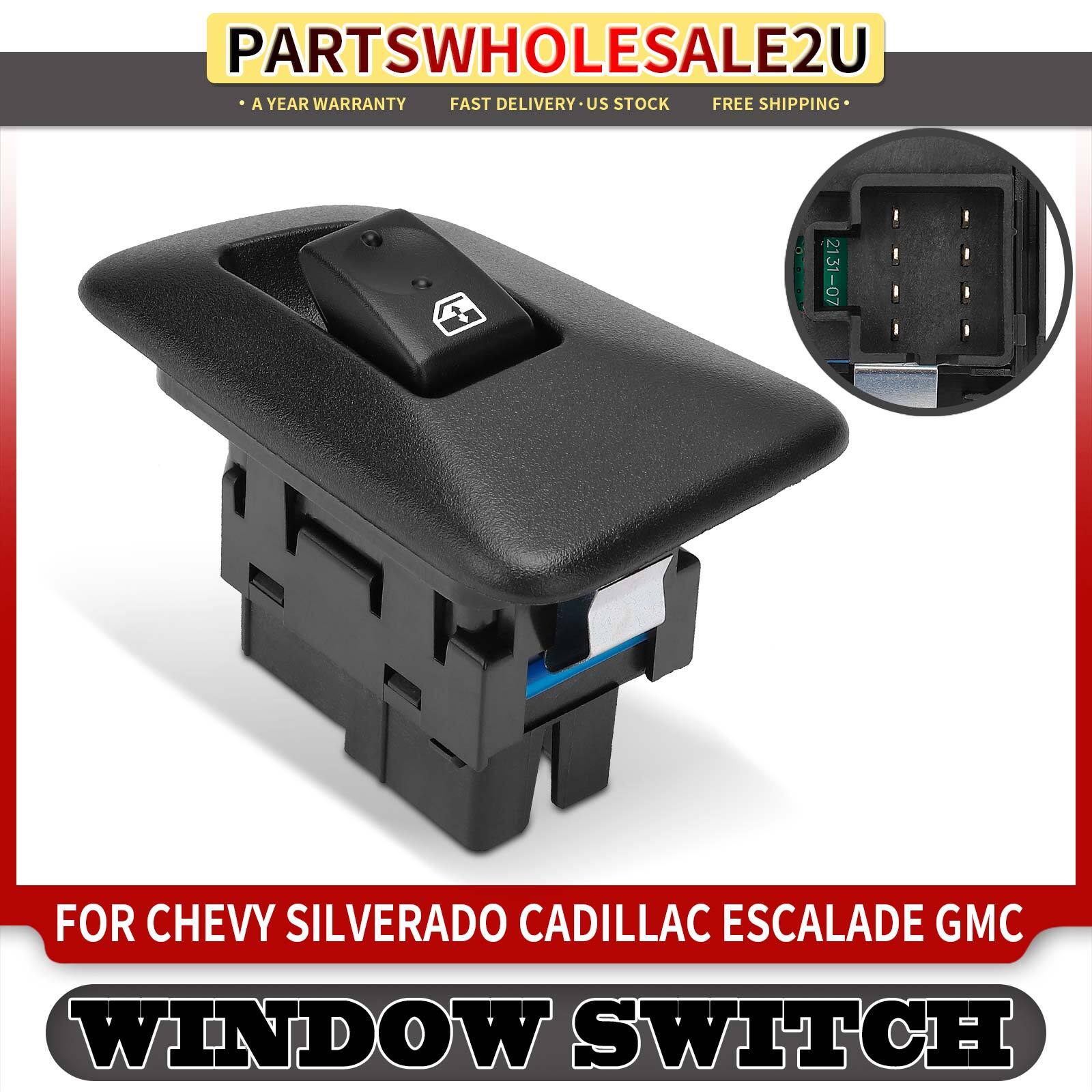 Rear Left Power Window Switch for Chevy Tahoe Silverado 1500 GMC Yukon ...