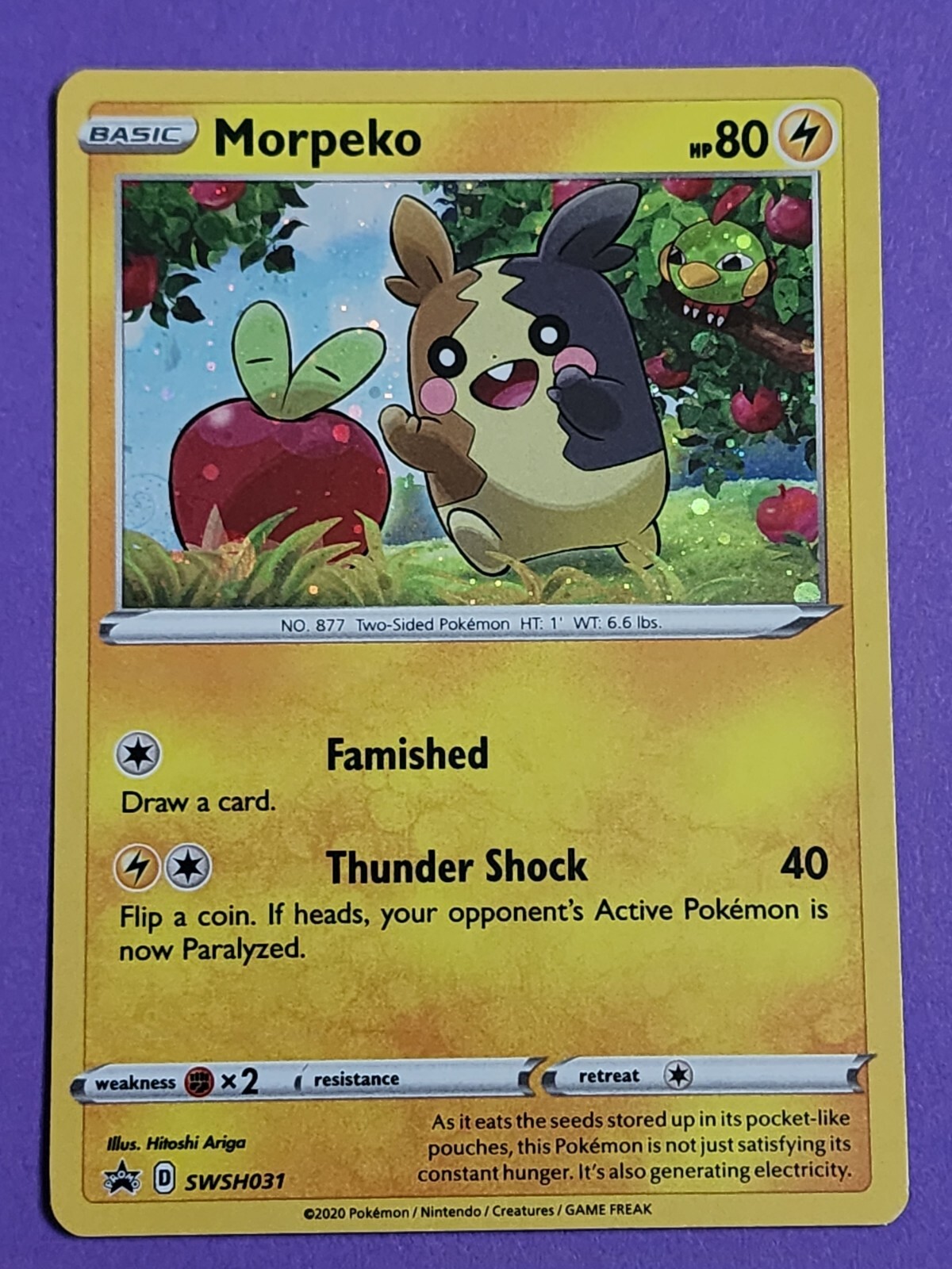 Swsh031 Morpeko Holo Black Star Promo NM Swirl | eBay
