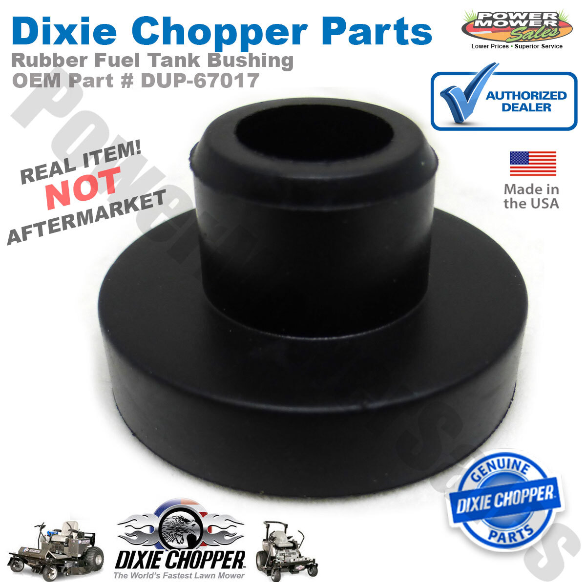 Dixie Chopper Rubber Fuel Tank Bushing for Riding Mowers / 40220DC | eBay