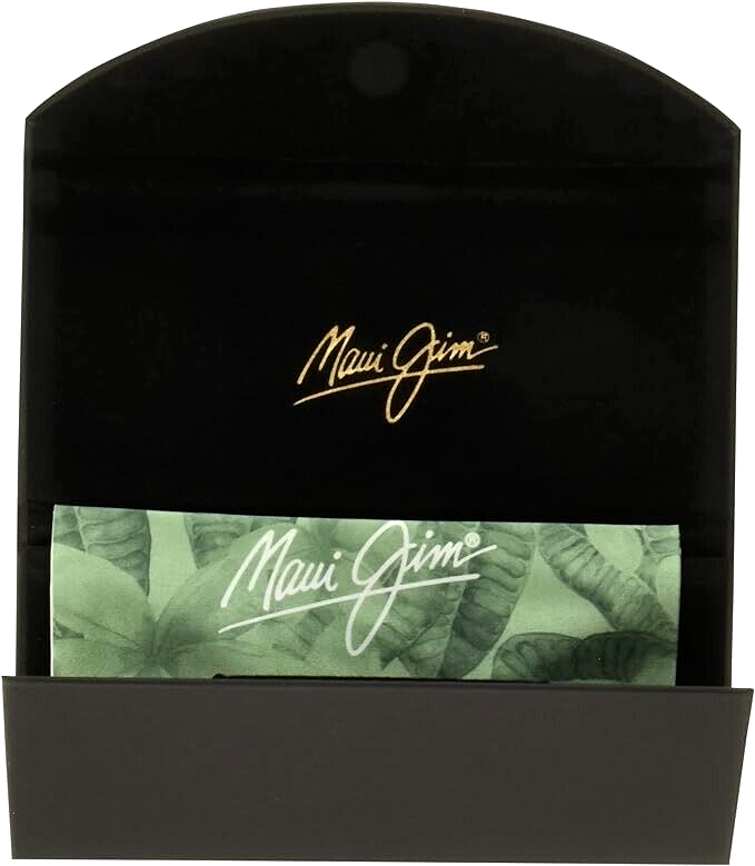 Maui Jim Black Trifold Sunglasses/Eyeglasses Case with Cleaning Cloth ...