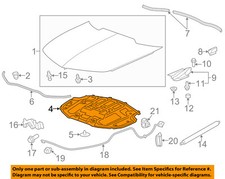 Jaguar OEM 10-15 XJ Hood-insulation Pad Liner Heat Shield C2d34879 for ...